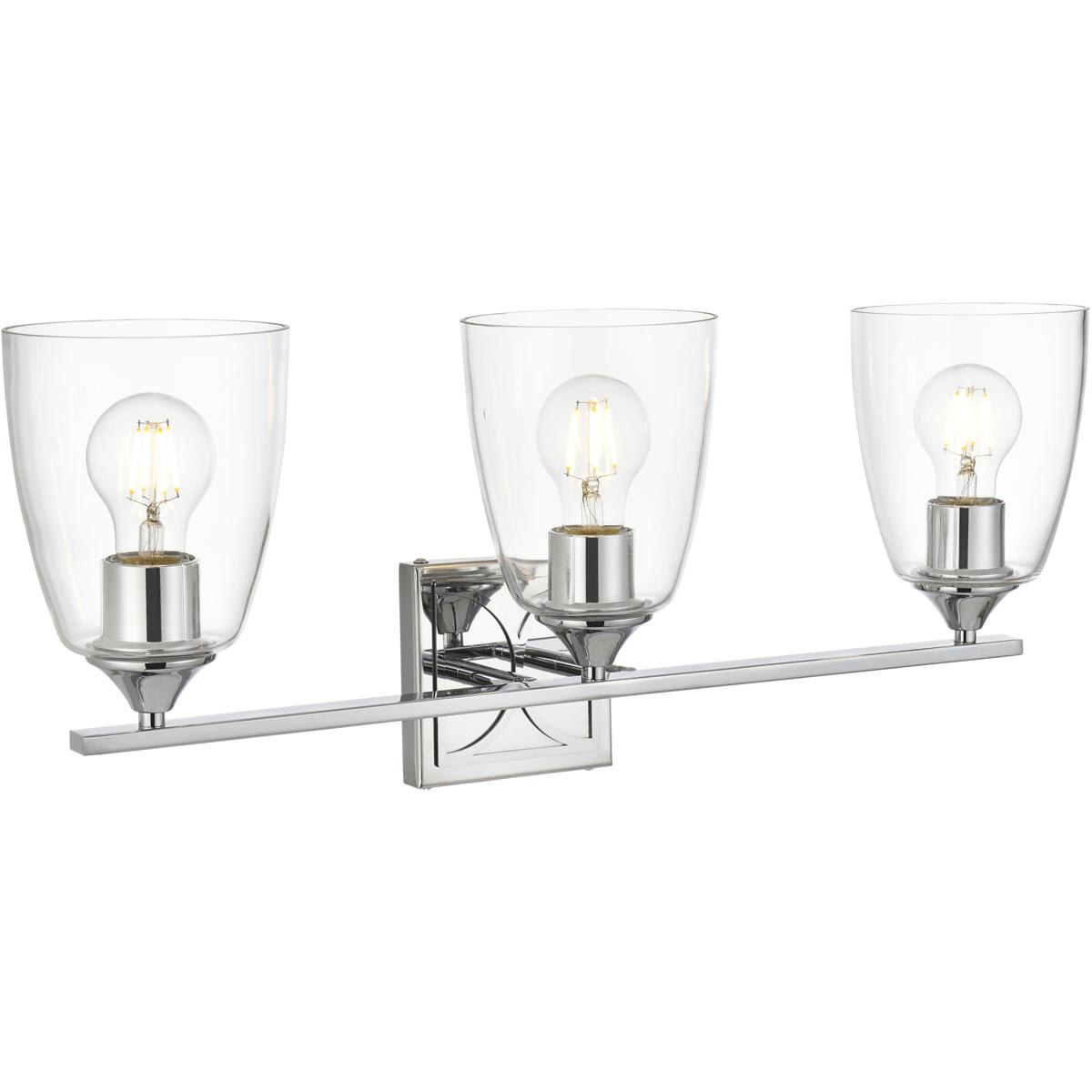 Elegant Lighting Living District LD7309W24CH Harris 3 Light 24 inch ...