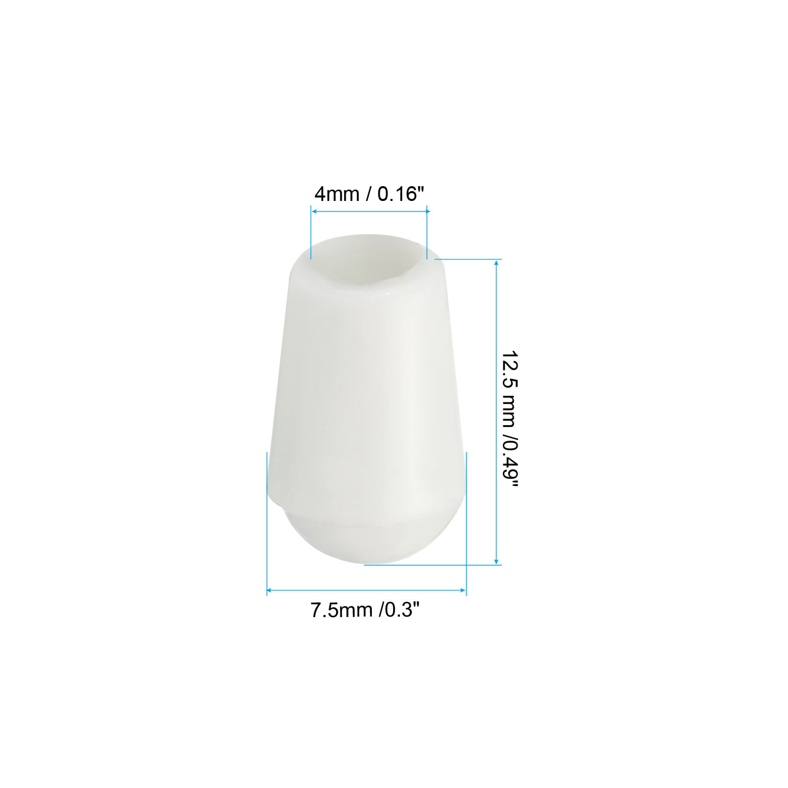 PATIKIL Kitchen Sink Rack Feet 50pcs 4mm ID x 7.5mm OD Plastic Sink ...