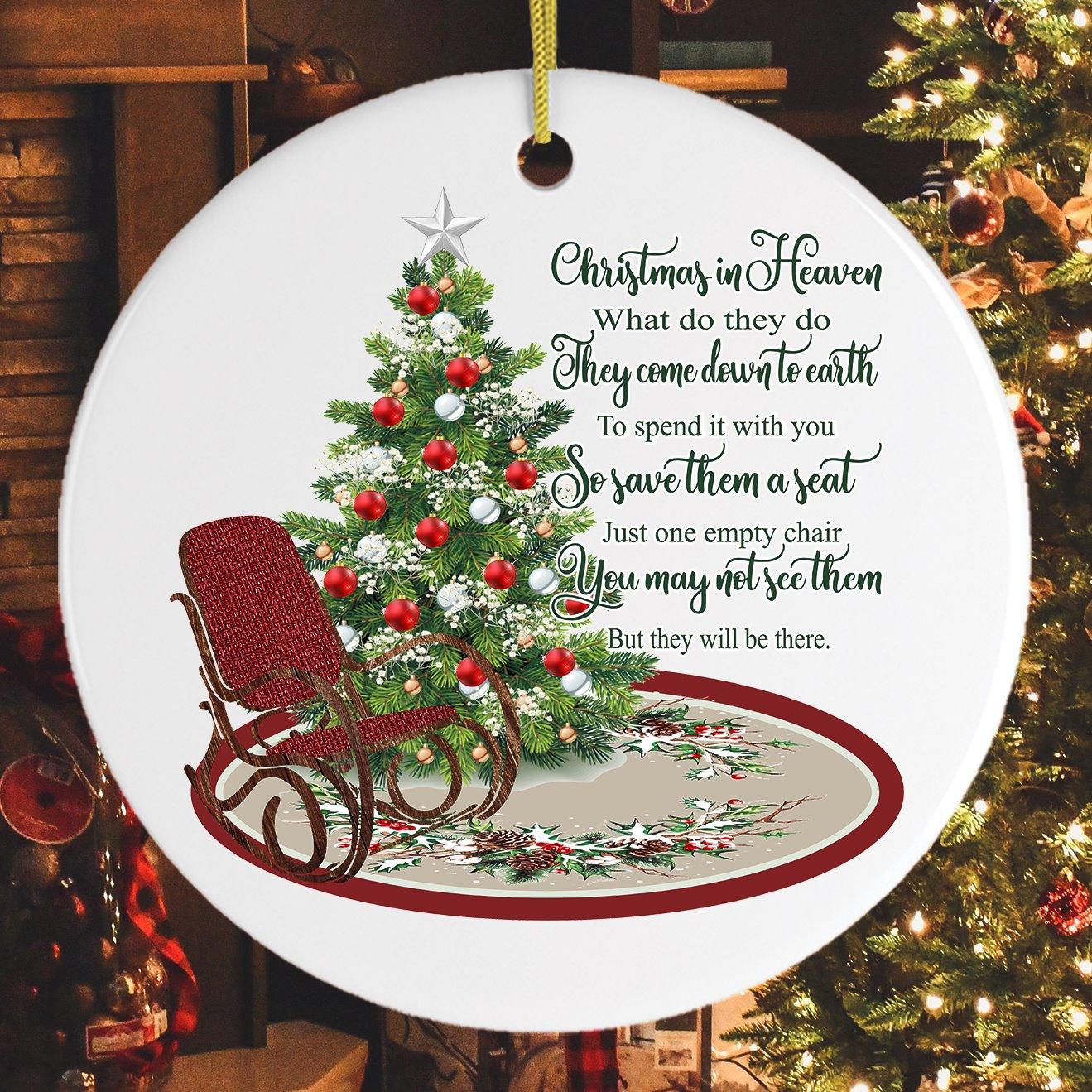 OrnamentallyYou Christmas in Heaven Quote Ornament Version 1 at Lowes.com