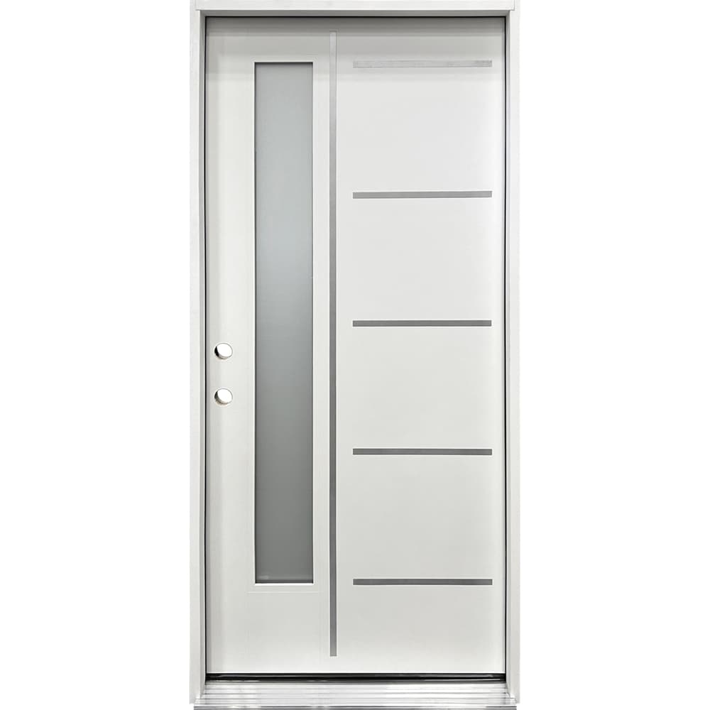Greatview Doors 36-in x 80-in x 4-9/16-in Fiberglass Right-hand inswing ...
