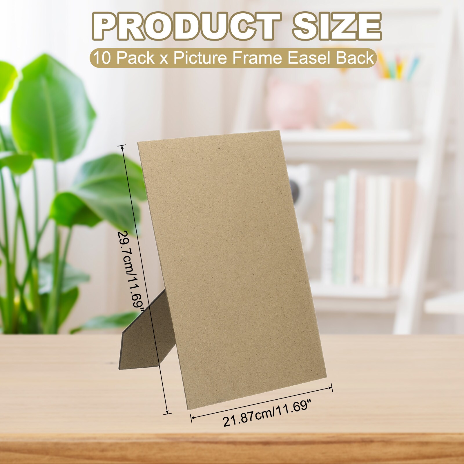 PATIKIL 10pcs Easel Back for Picture Frame 8 x 12inch Replacement ...
