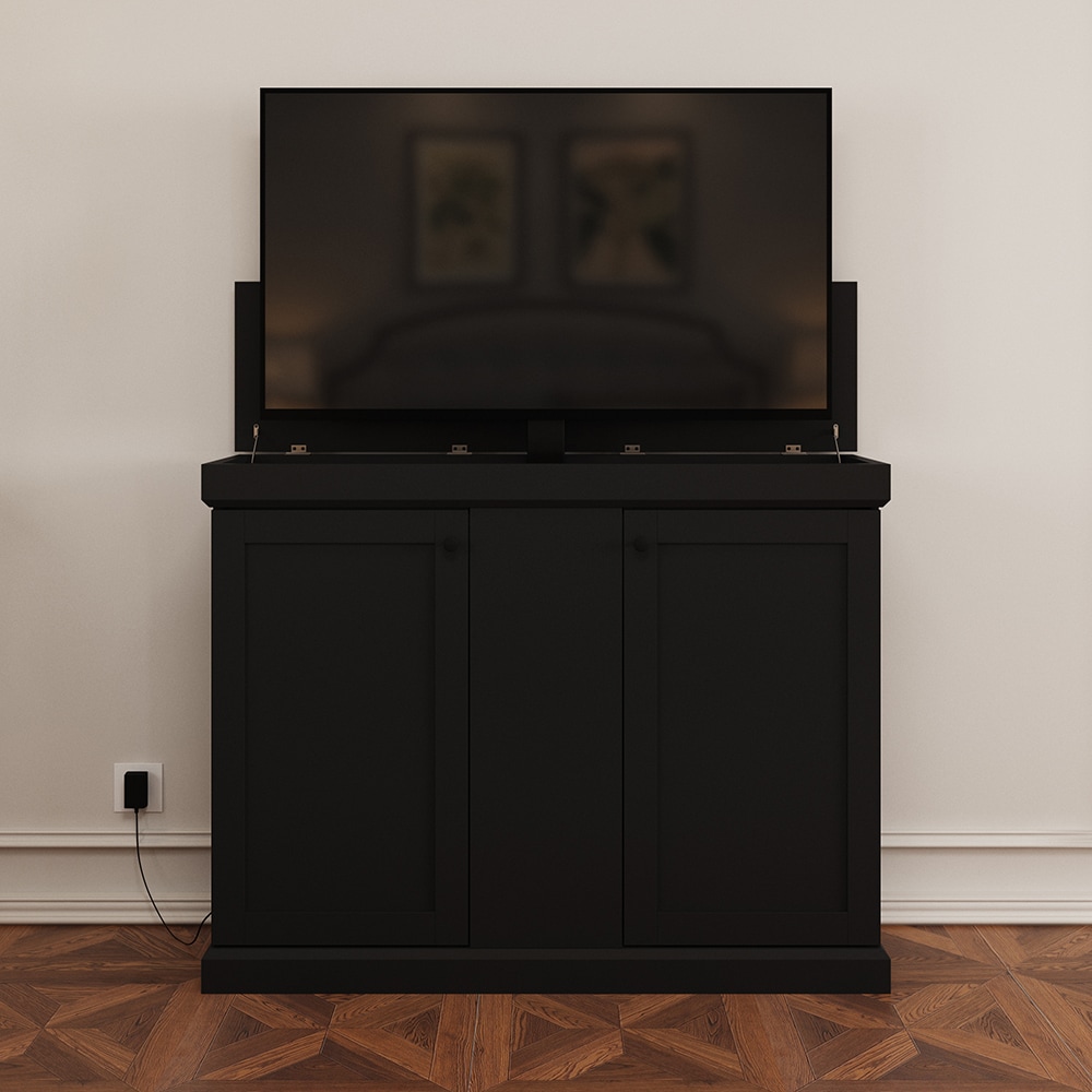 Homsee 50 inch Motorized TV Lift Cabinet in Black with Remote Control ...