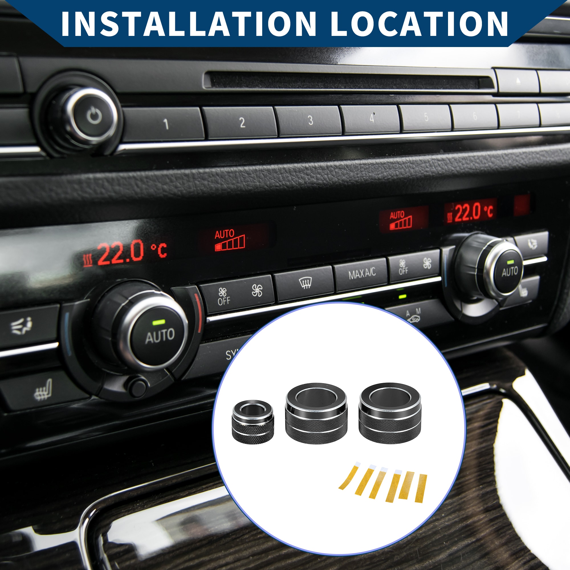Unique Bargains AC Air Conditioner Radio Volume Control Switch Knob ...