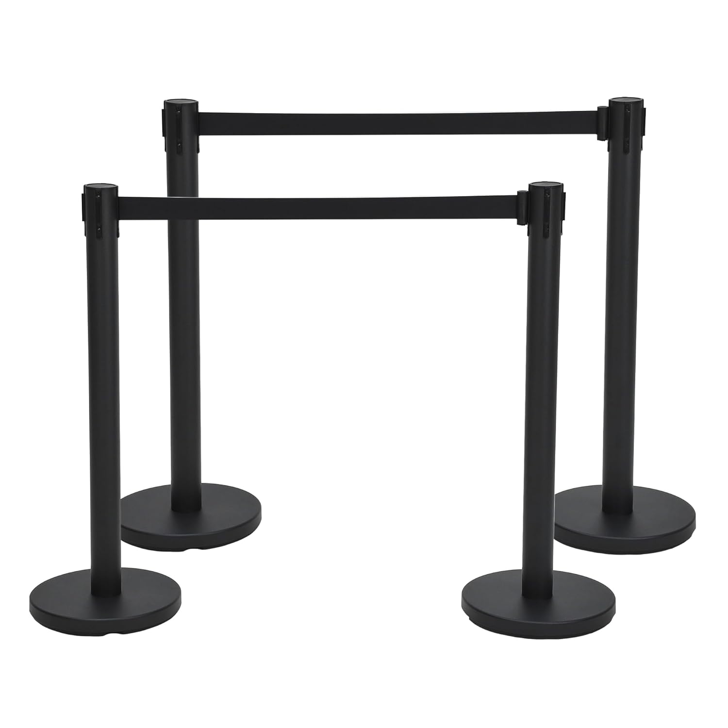GAOMON 4 Pack Crowd Control Stanchions 6.6 Ft Retractable Belt Queue ...