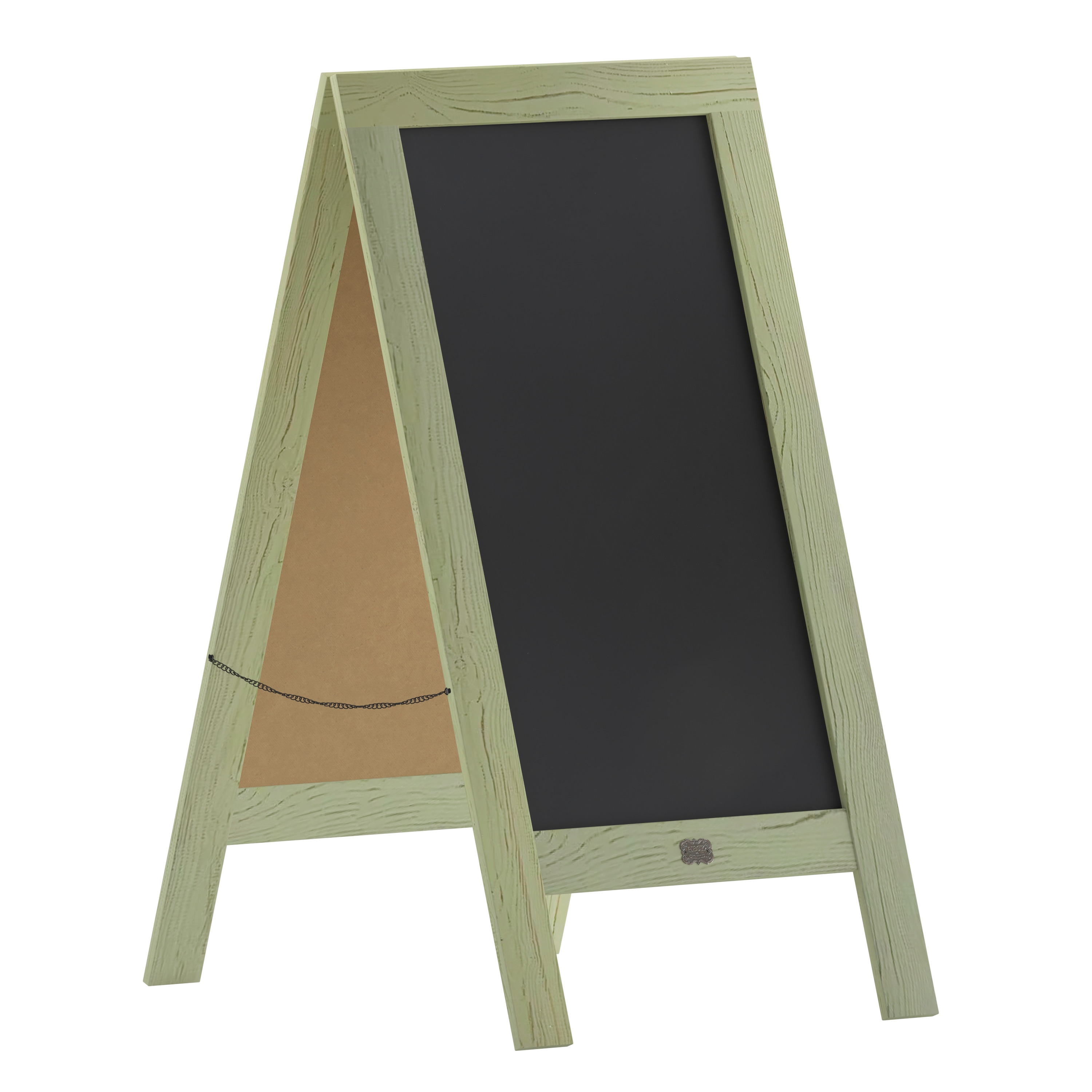 Emma + Oliver Burke Green 40-in x20-in Rustic Vintage A-Frame Double ...