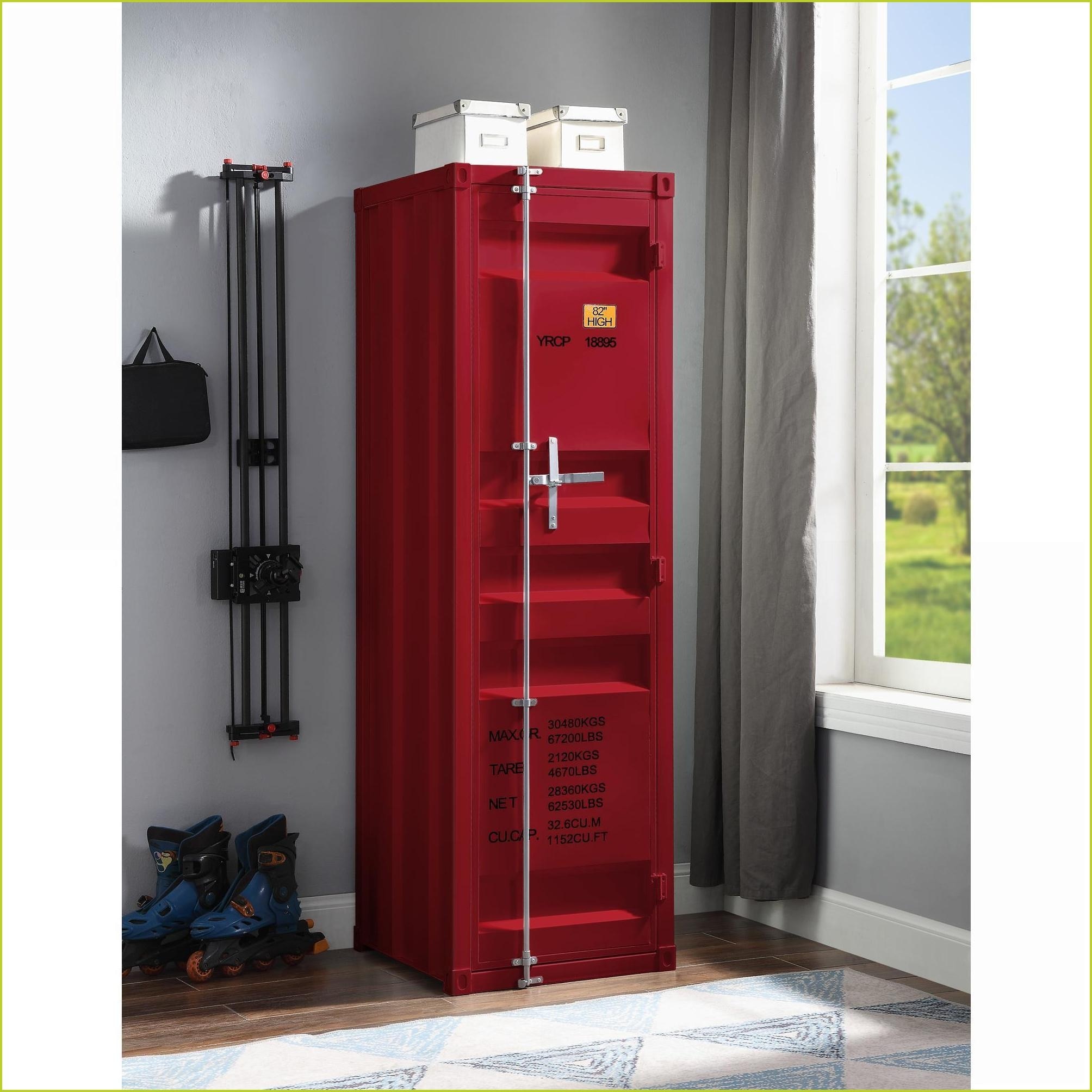 SunJet Chests and Wardrobes 1Door Industrial Wardrobe with Hanging Rod ...