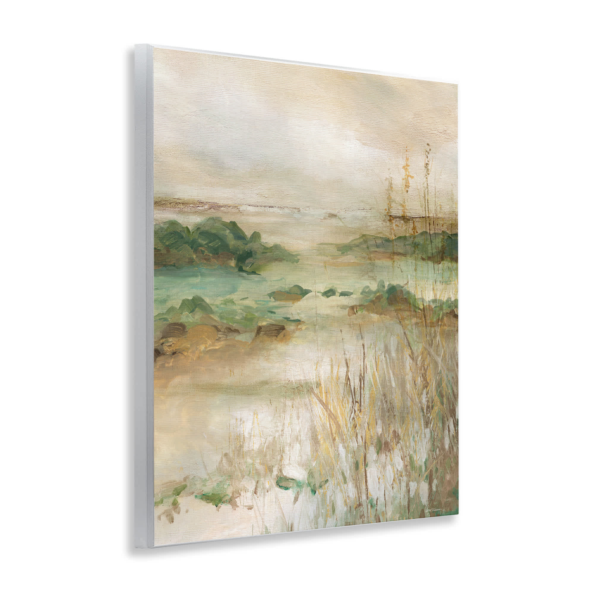 Stupell Industries Abstract Marshland Pond Wall Plaque Art By Carol ...