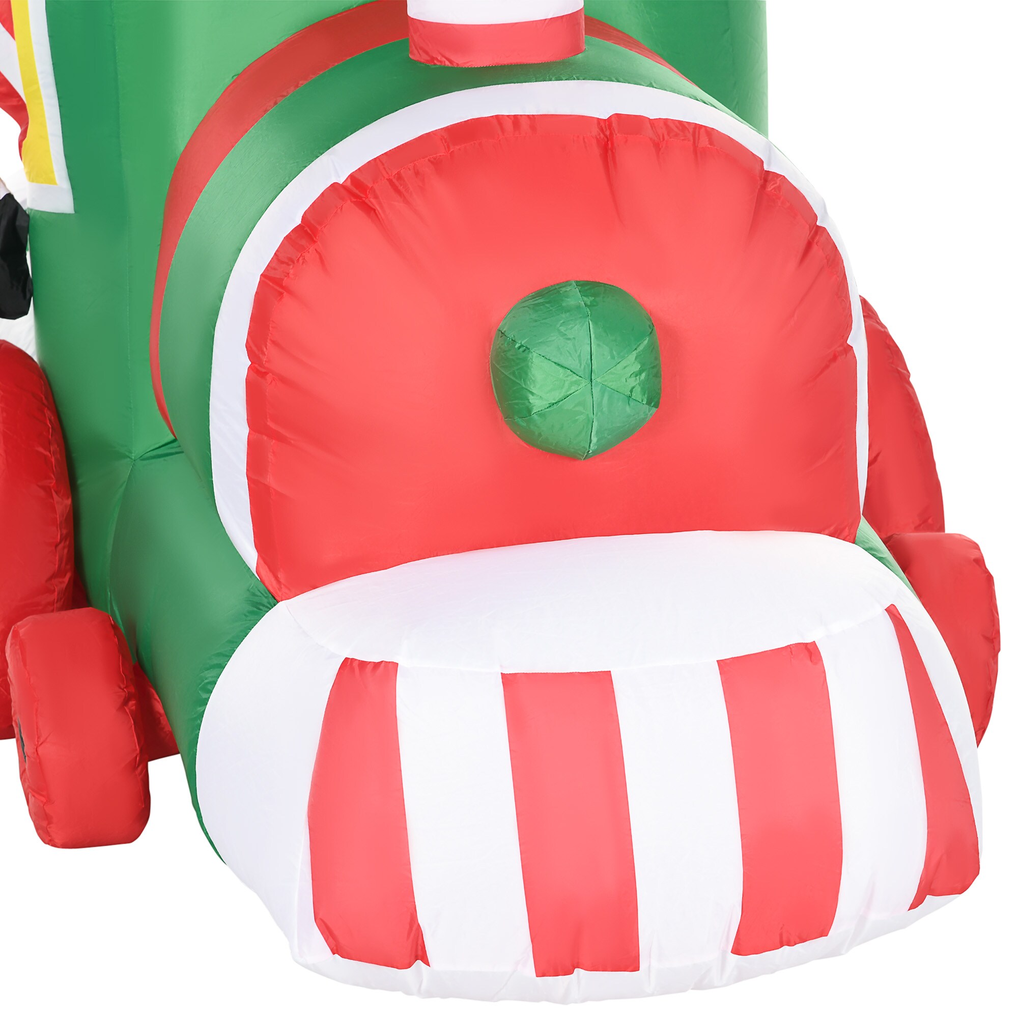 LOVMOR 11FT Christmas Inflatables Outdoor Decorations Holiday Train ...
