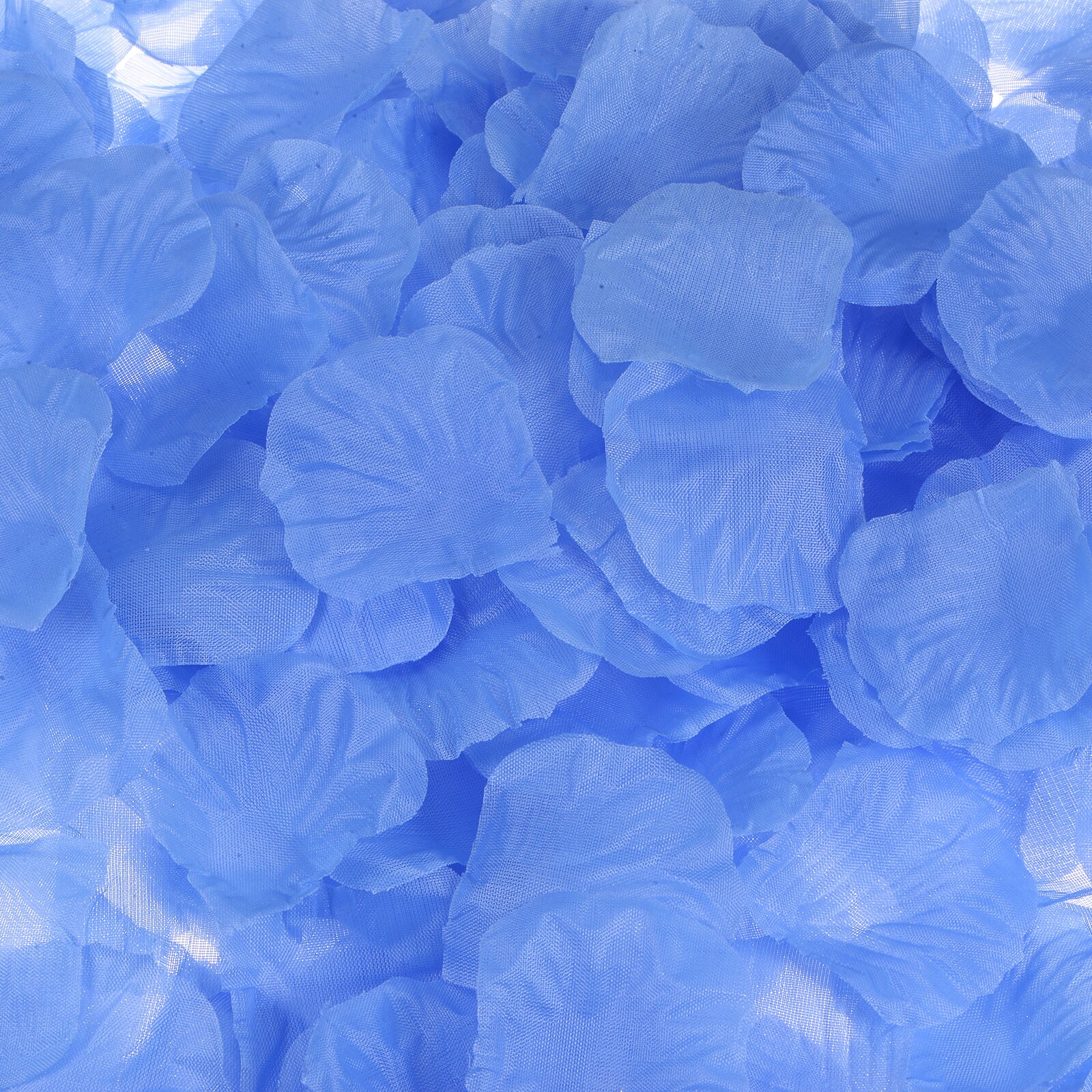 Unique Bargains Silk Artificial Flower Rose Petals Sky Blue Wedding ...