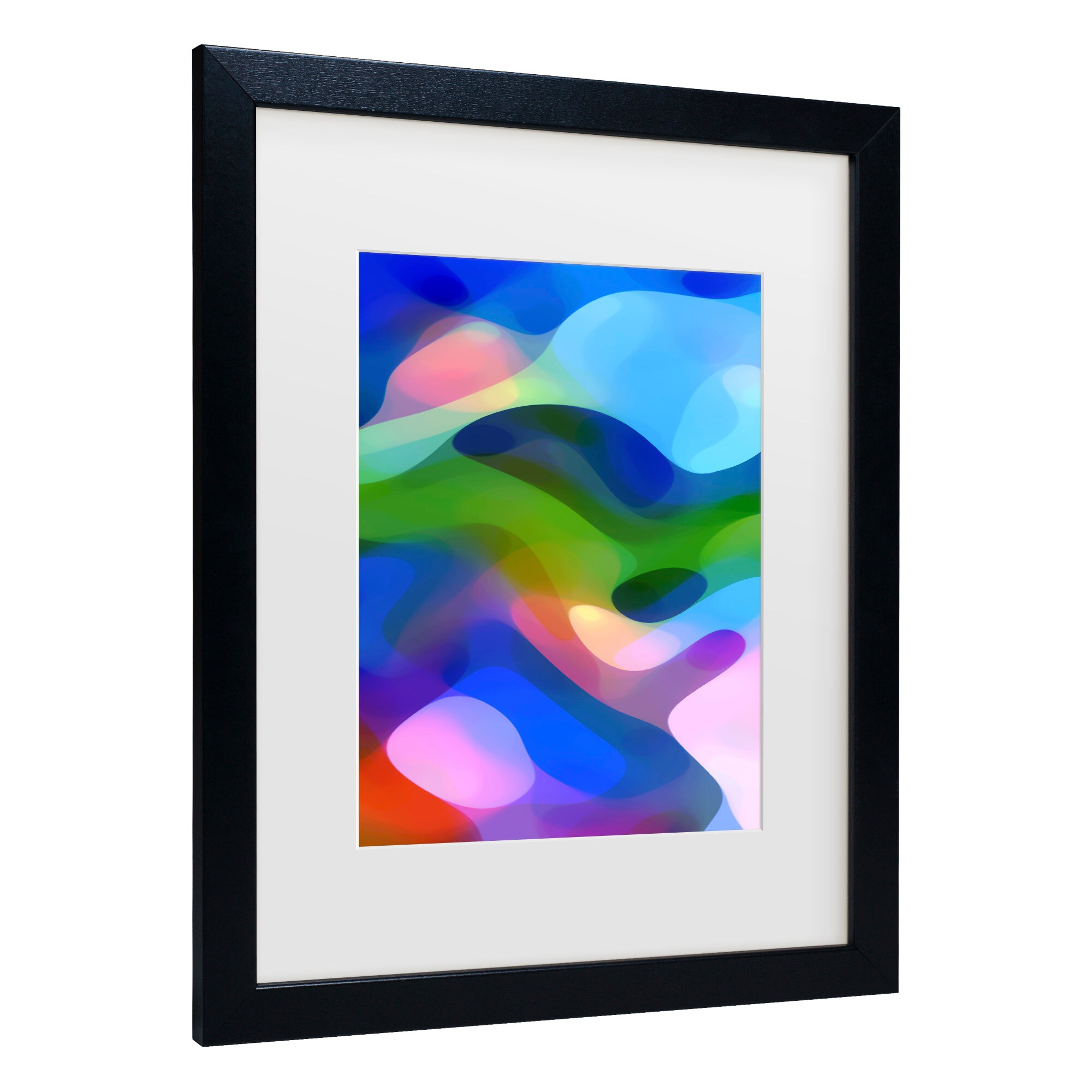 Trademark Fine Art Amy Vangsgard 'Dappled Light 8 Blue' Matted Framed ...