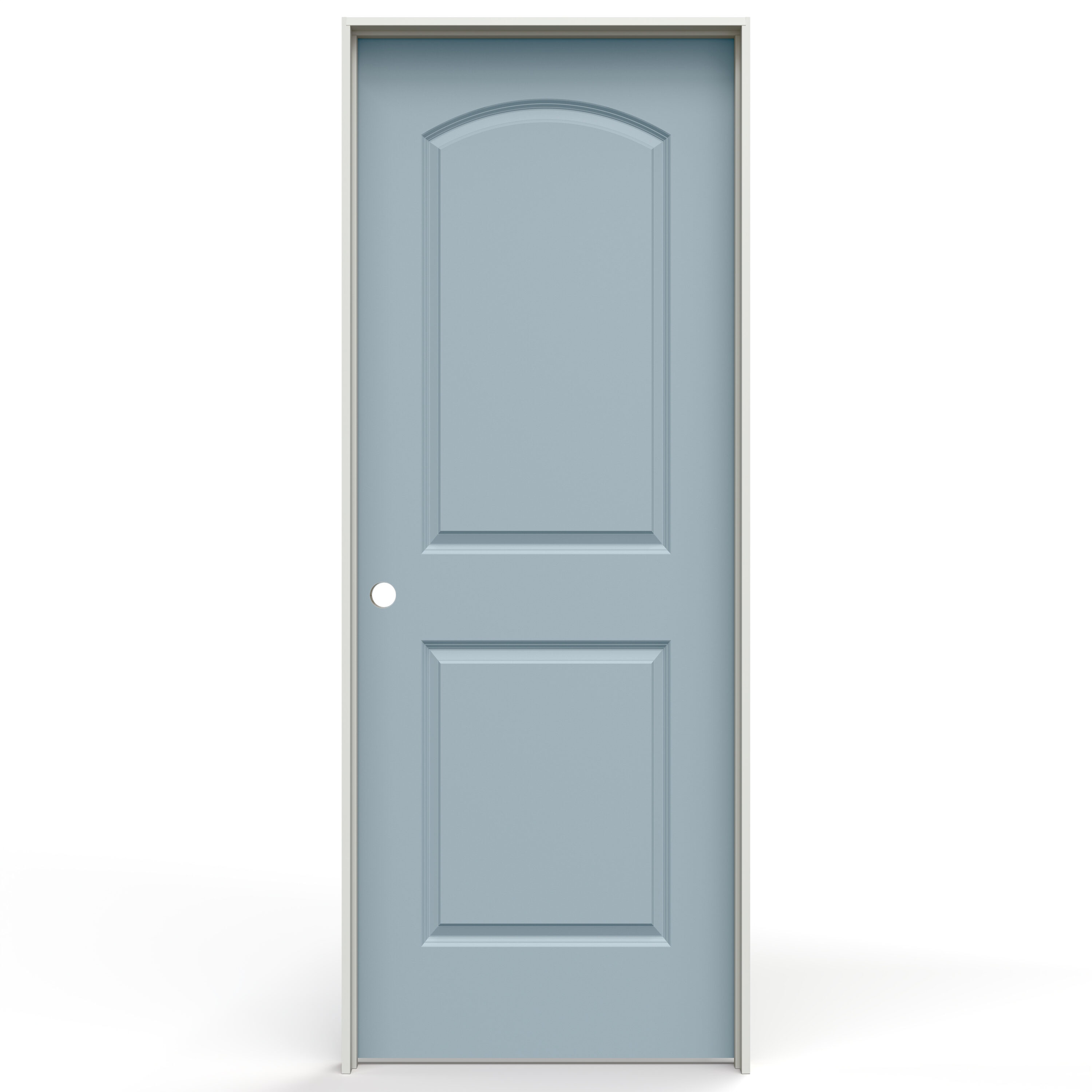 JELD-WEN 30-in x 80-in Salty Tide Solid Core 2-panel Right Hand Molded ...