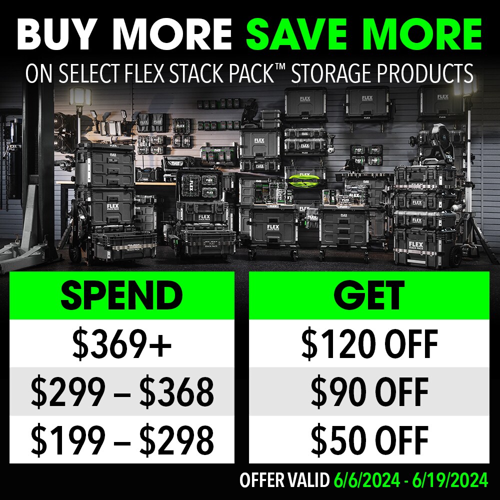 FLEX STACK PACK Medium Tool Box 22-in W x 11.7-in H Gray Metal Lockable ...