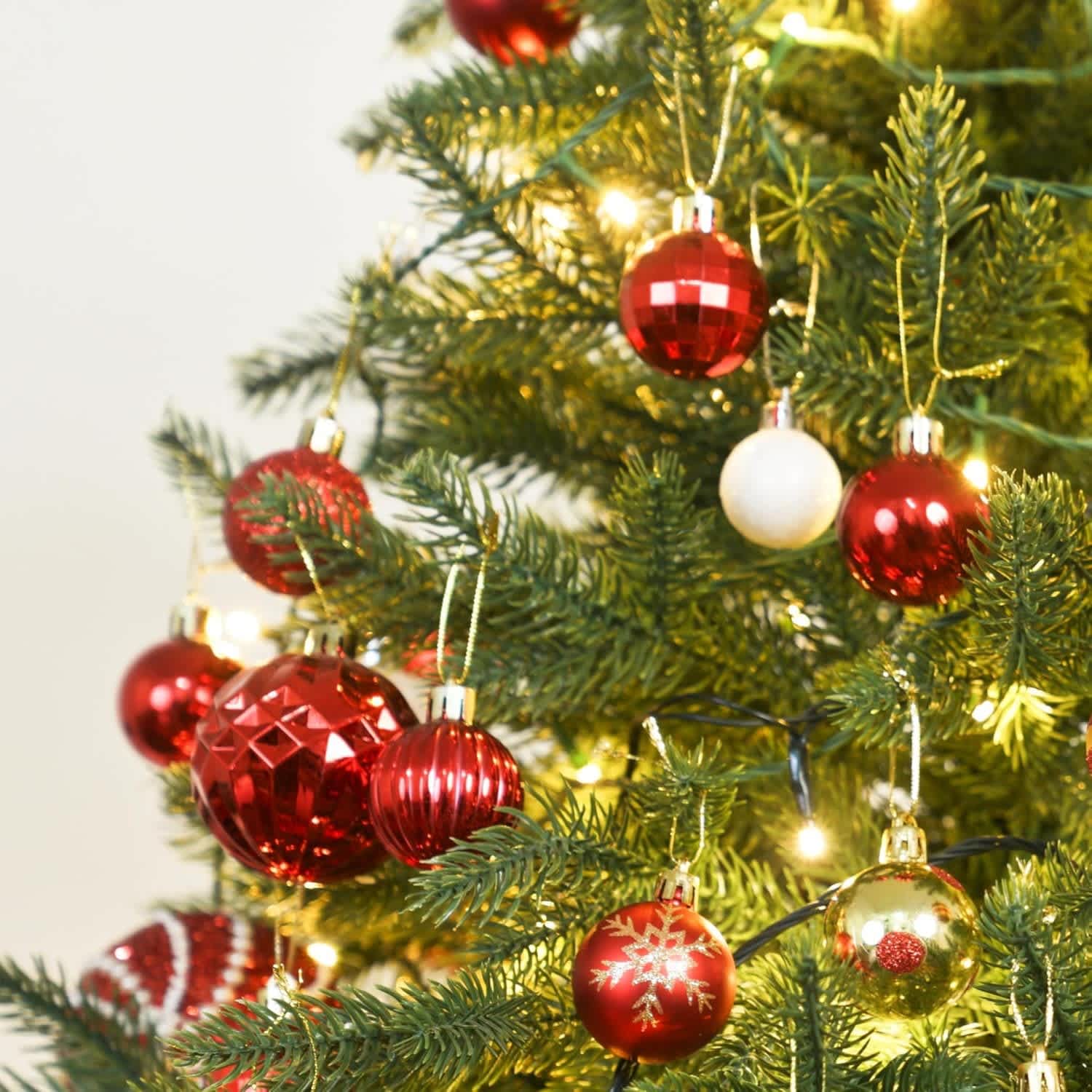Garvee 34 Pieces Shatterproof Christmas Ornaments Set Christmas ...