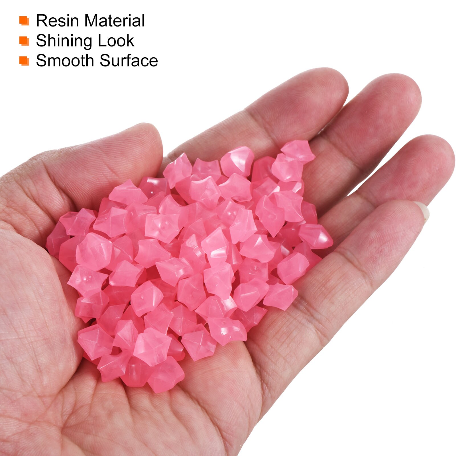 Unique Bargains 500pcs Glow Rocks 8-10mm Glow Pebbles Decoration in the ...