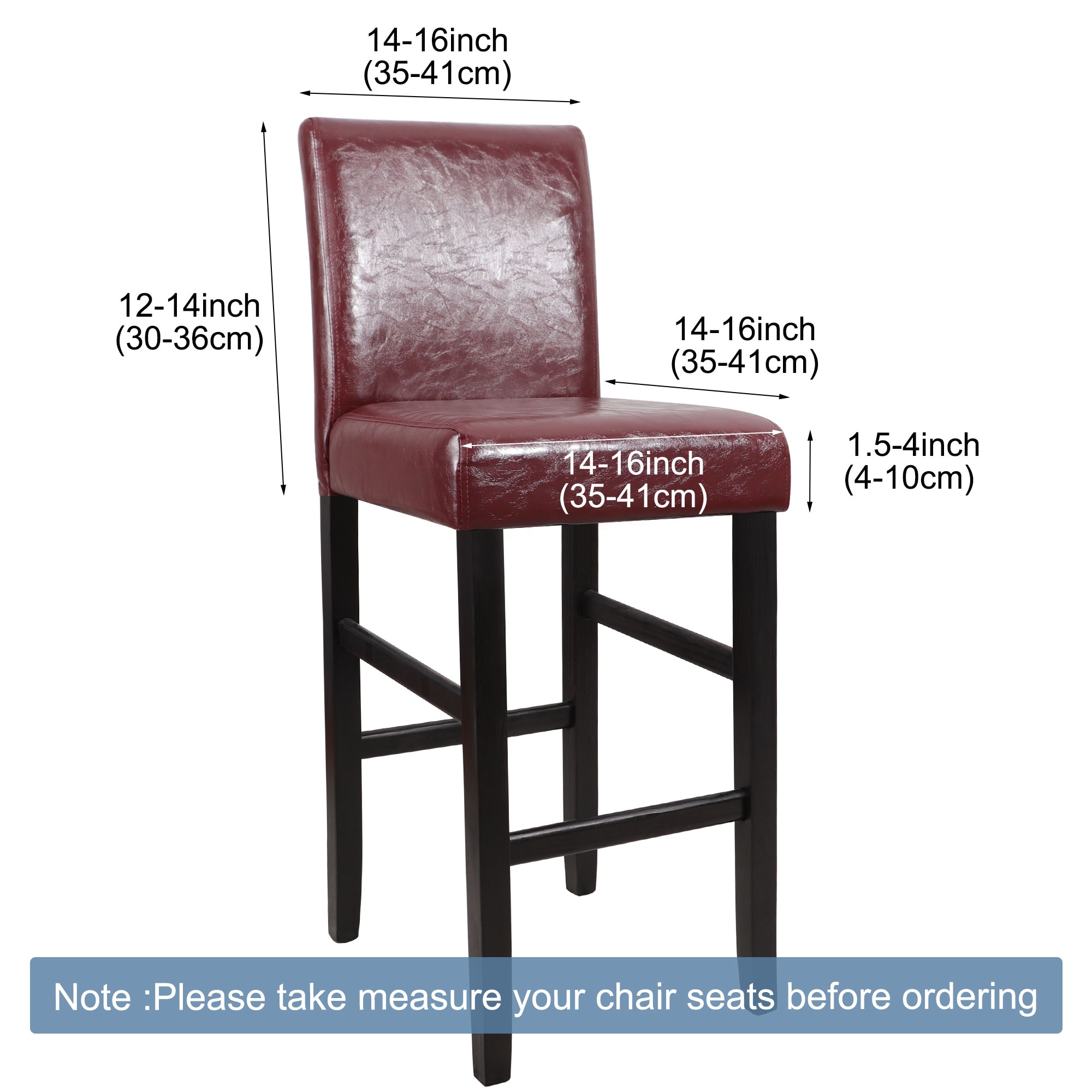 Unique Bargains Stretch Bar Stool Covers Pub Counter Height Side Chair ...