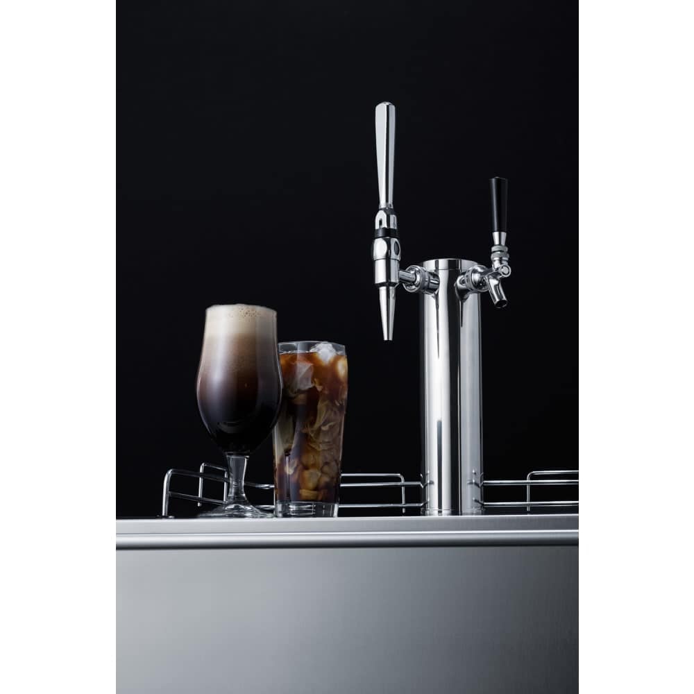Summit SBC58BLBIADACMTWIN 24 Inch Wide 5.5 Cu. ft BuiltIn Coffee Double ...
