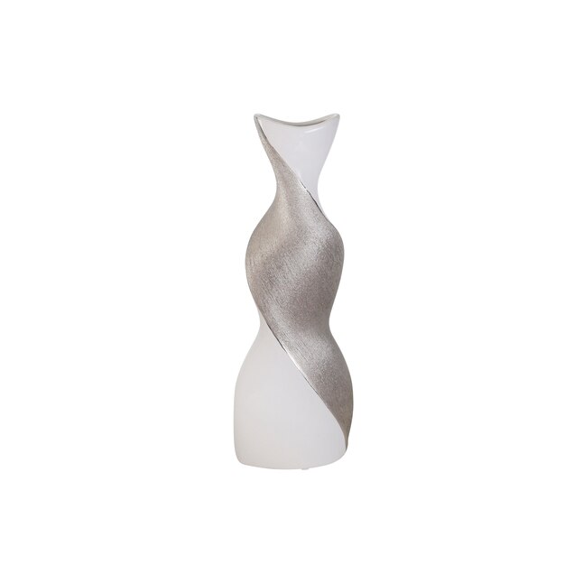 Sagebrook Home Silver Ceramic Modern Figurine at Lowes.com Sagebrook Home Silver Ceramic Modern Figurine at Lowes.com