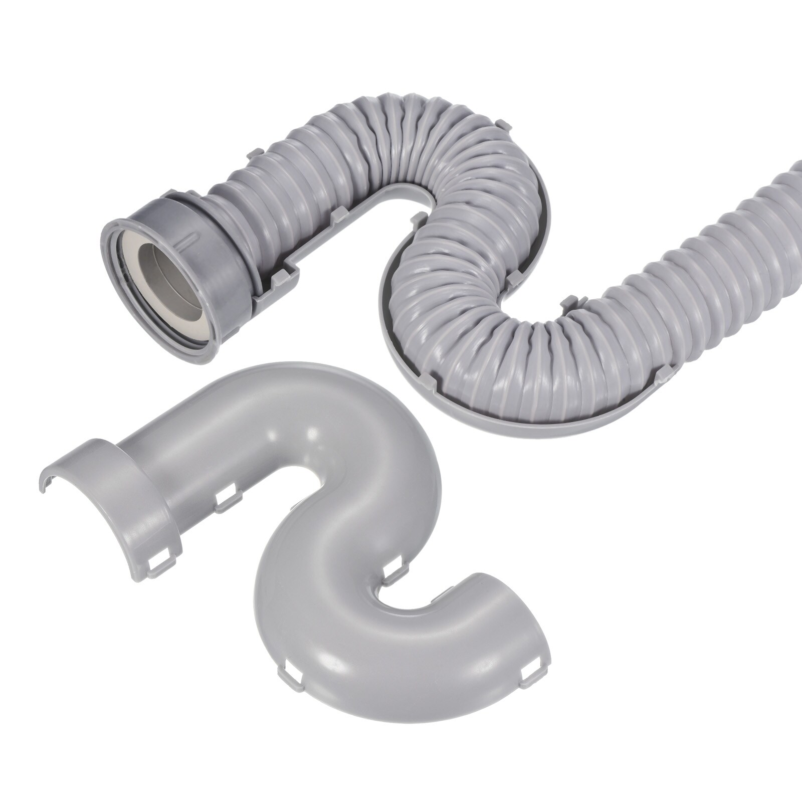 Unique Bargains Sink Drainer Kit Adjustable Flexible Drain Pipe Kit ...