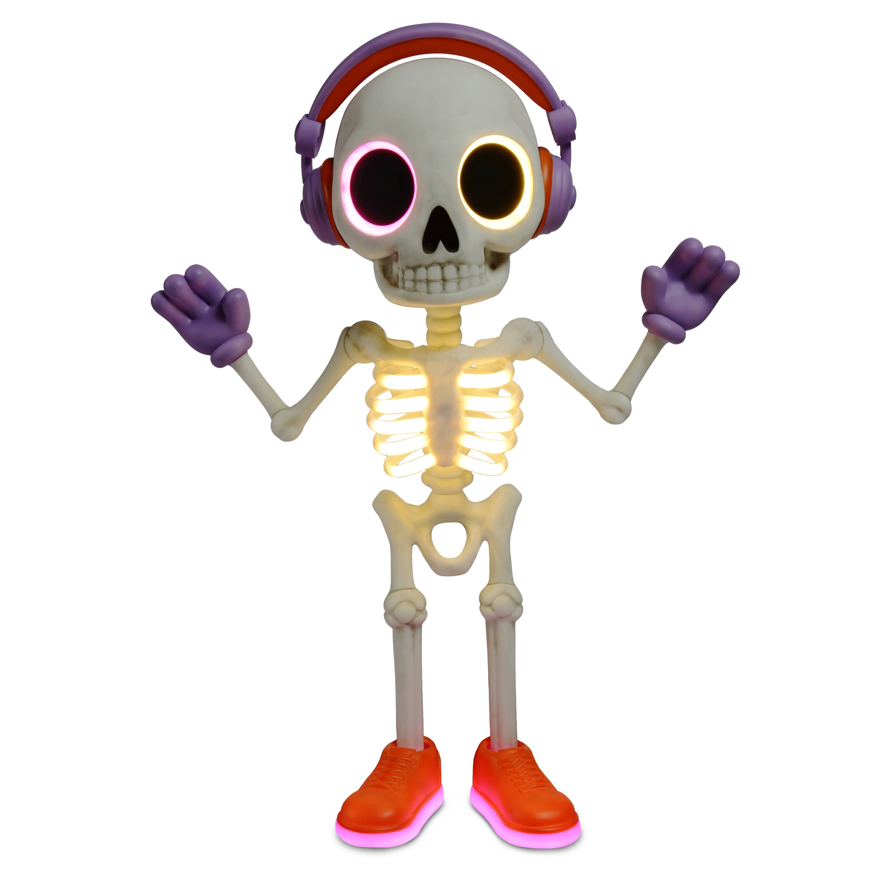Haunted Living 3-ft Lighted Party Skeleton Motion Activated Animatronic ...