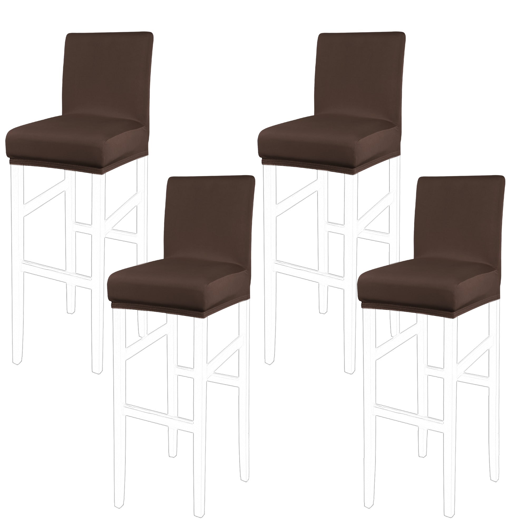 Unique Bargains Stretch Bar Stool Covers Pub Counter Height Side Chair ...