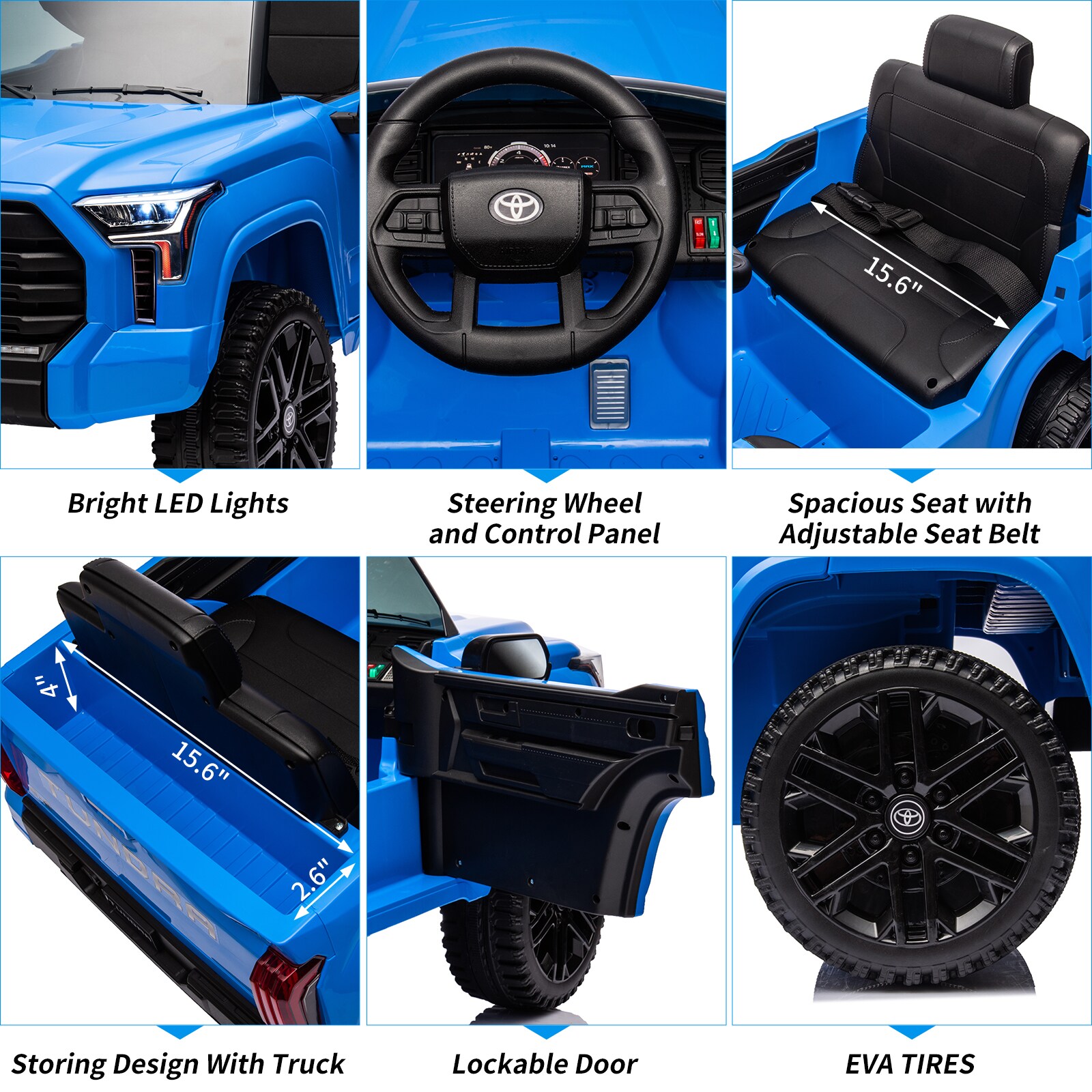 Der Rose Licensed Toyota Tundra 12V Kids Electric Car With Remote ...
