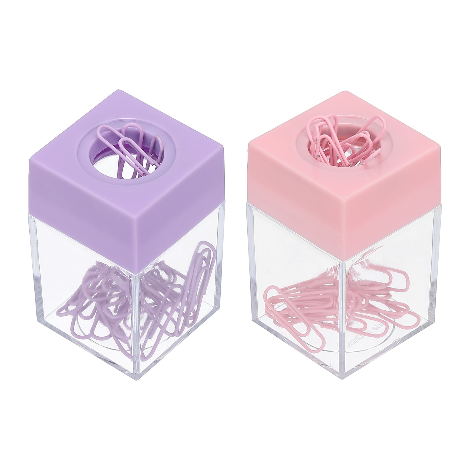 PATIKIL Magnetic Paper Clip Holder Dispenser 2pcs Large Capacity Paper ...