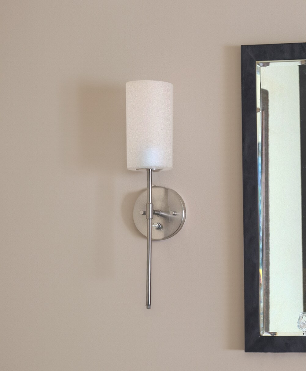 allen + roth Odessa 4-in W 1-Light Brushed Nickel Transitional Led ...