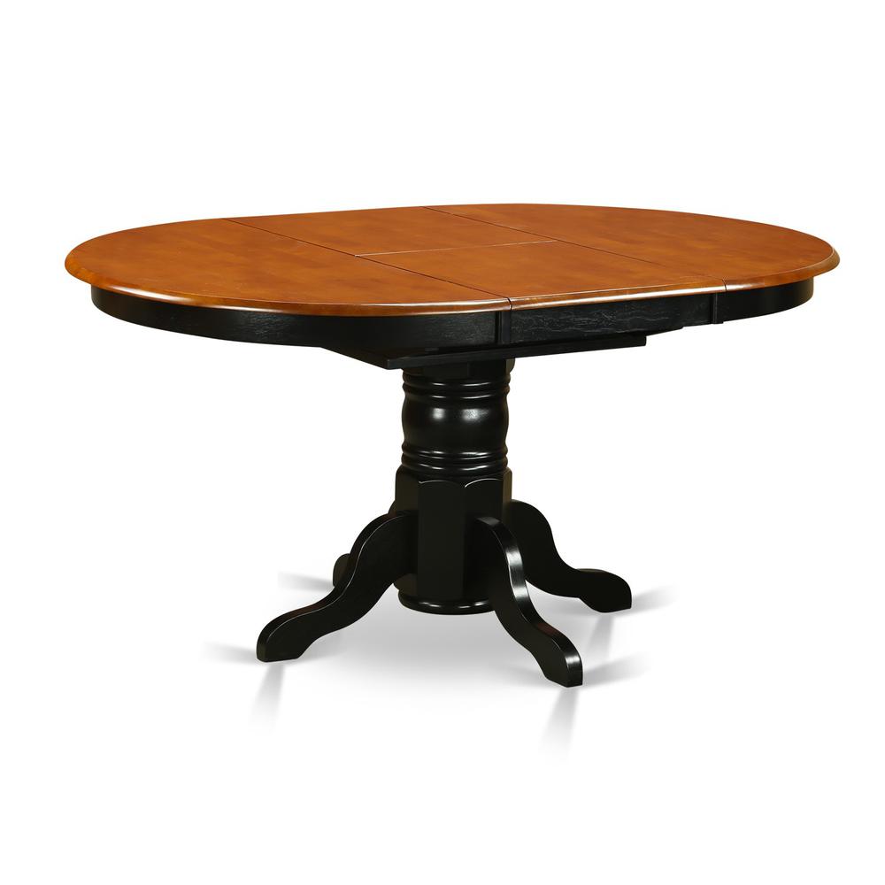 East West Furniture 7 PC with Pedestal Oval Dining Table and 6 Dining ...