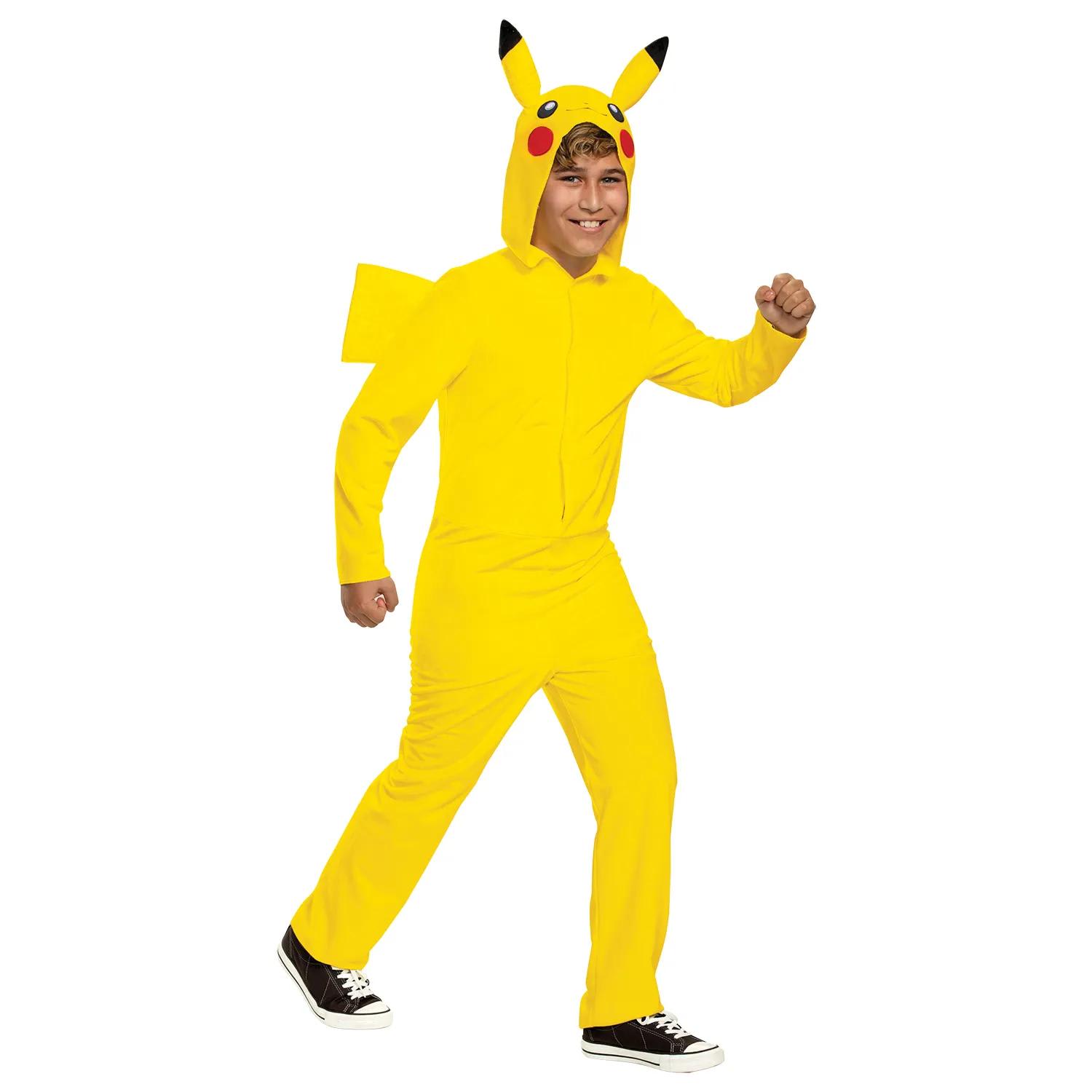 Disguise Kids Classic Pok'emon Pikachu Jumpsuit Costume - Large 10-12 ...