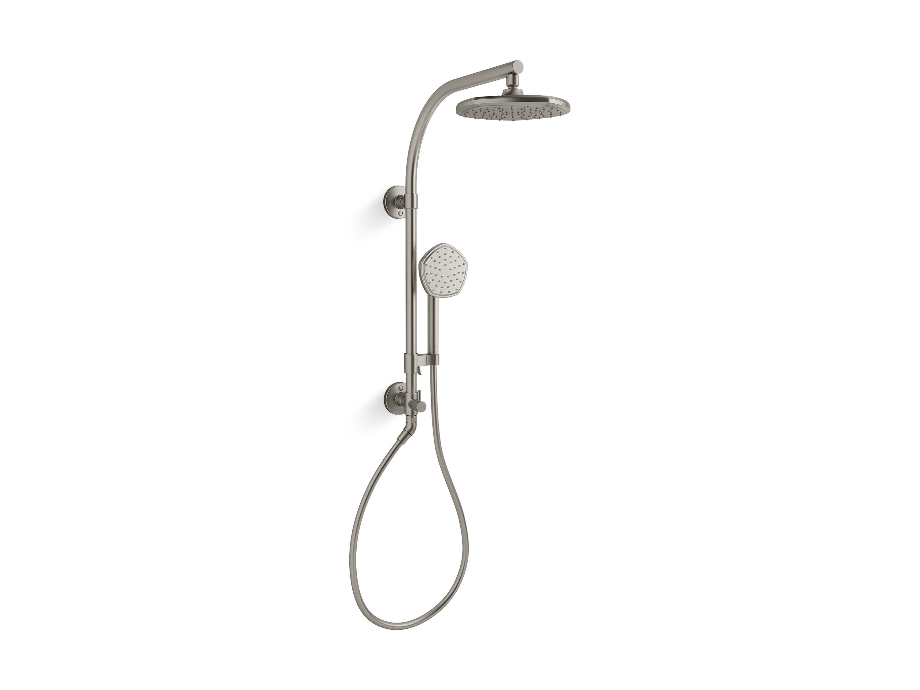 KOHLER Occasion Vibrant Brushed Bronze 8.25-in Dual Head Built-In ...