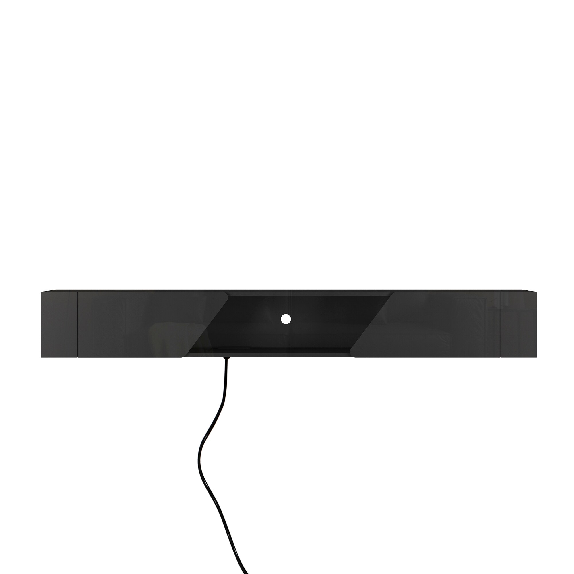 LOVMOR Floating TV Stand Wall Mounted with 16 Color LEDs 69in Modern TV ...