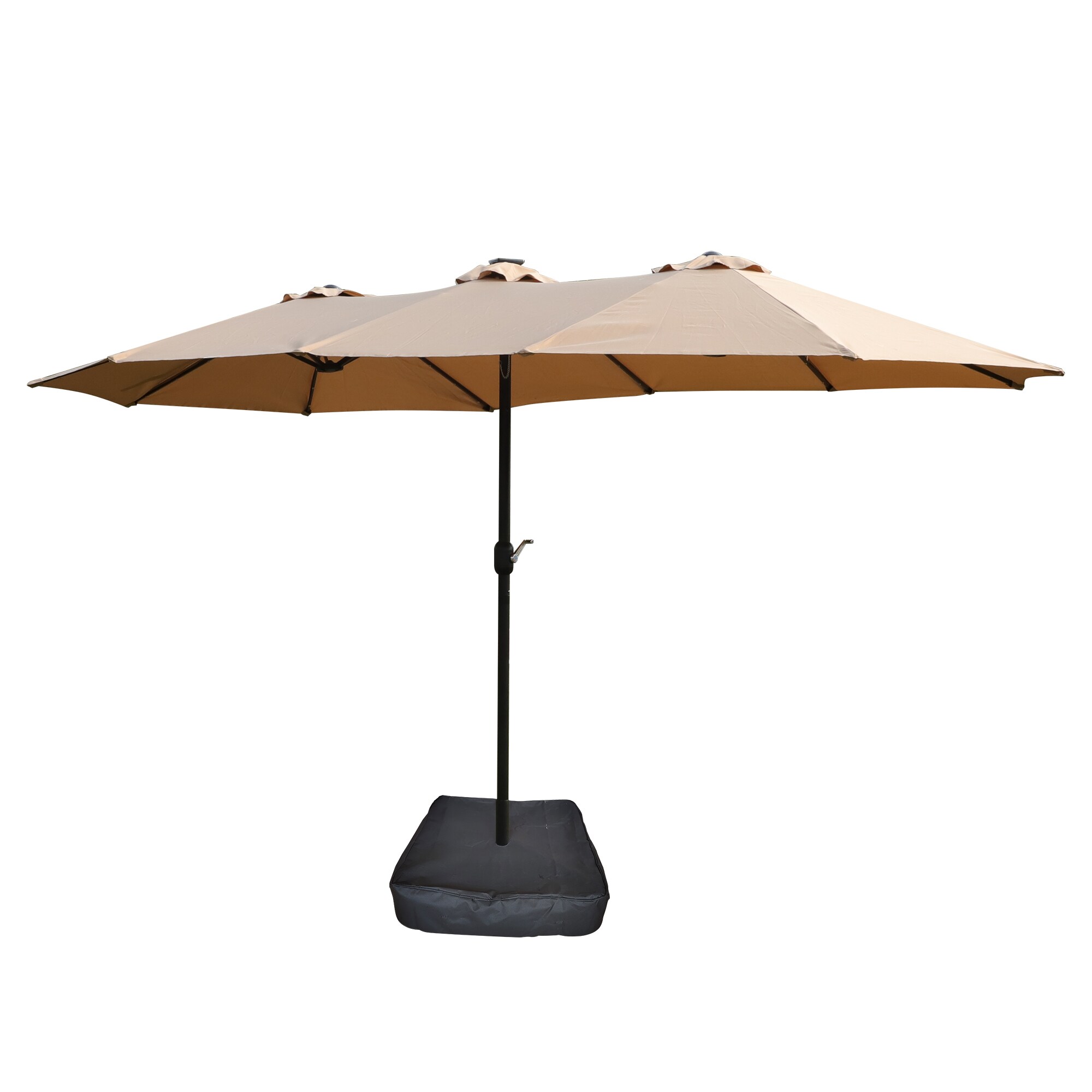 DYHOME 15x9ft Large Double Sided Rectangular Outdoor Patio Umbrella ...