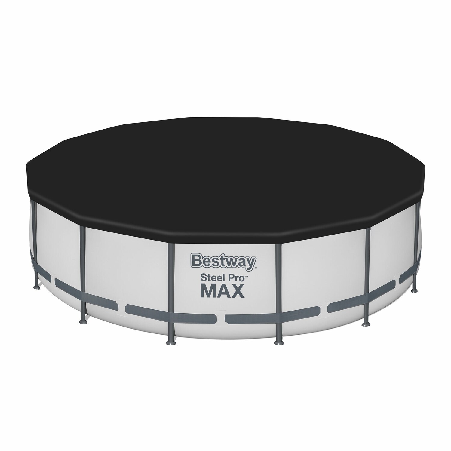 Bestway 14-ft x 14-ft x 42-in Steel Wall Panels Round Above-Ground Pool ...