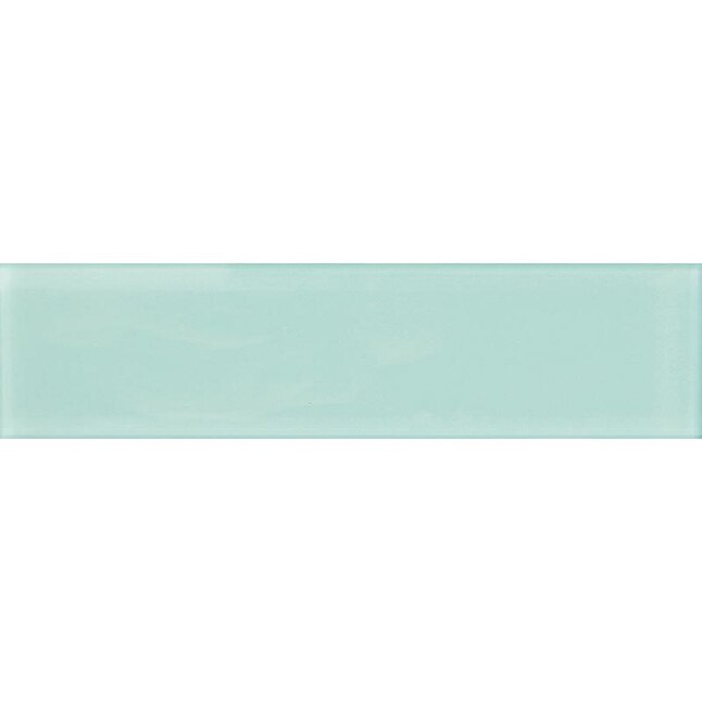 Apollo Tile Cadet Blue 4 In X 16 In Glossy Glass Brick Subway Wall Tile