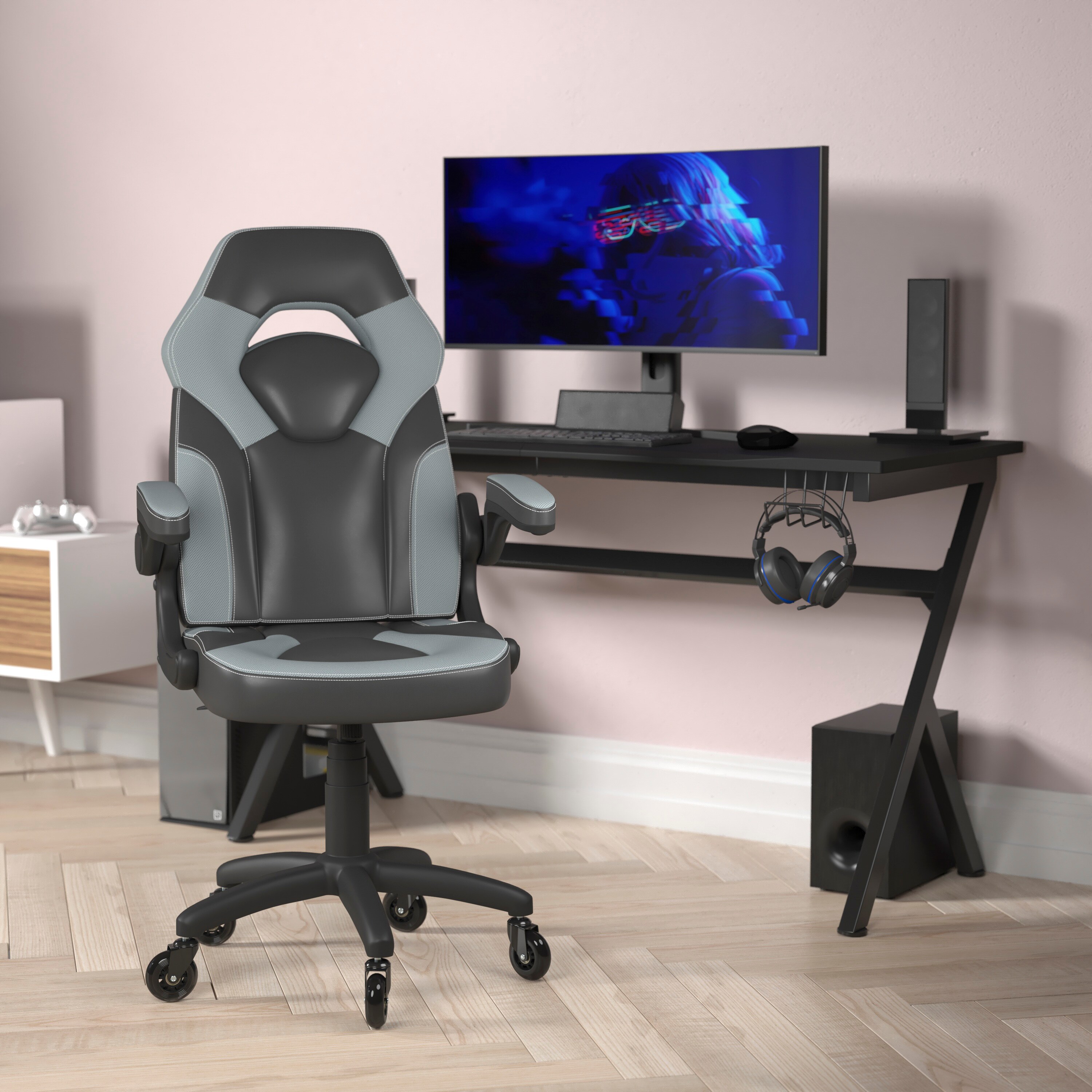 Flash Furniture X10 Gaming Chair Racing Office Computer PC Adjustable ...