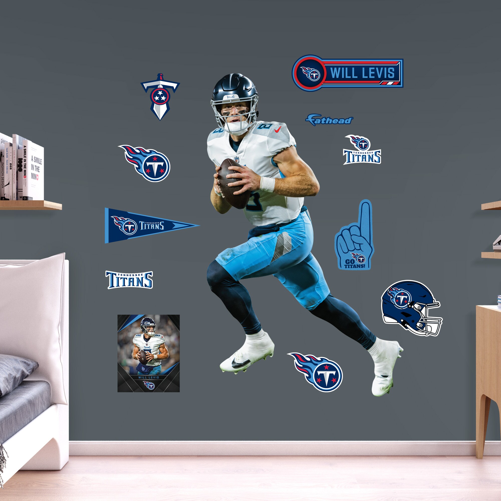 Fathead 32-Inches W x 50-Inches H Self-adhesive Multiple colors ...