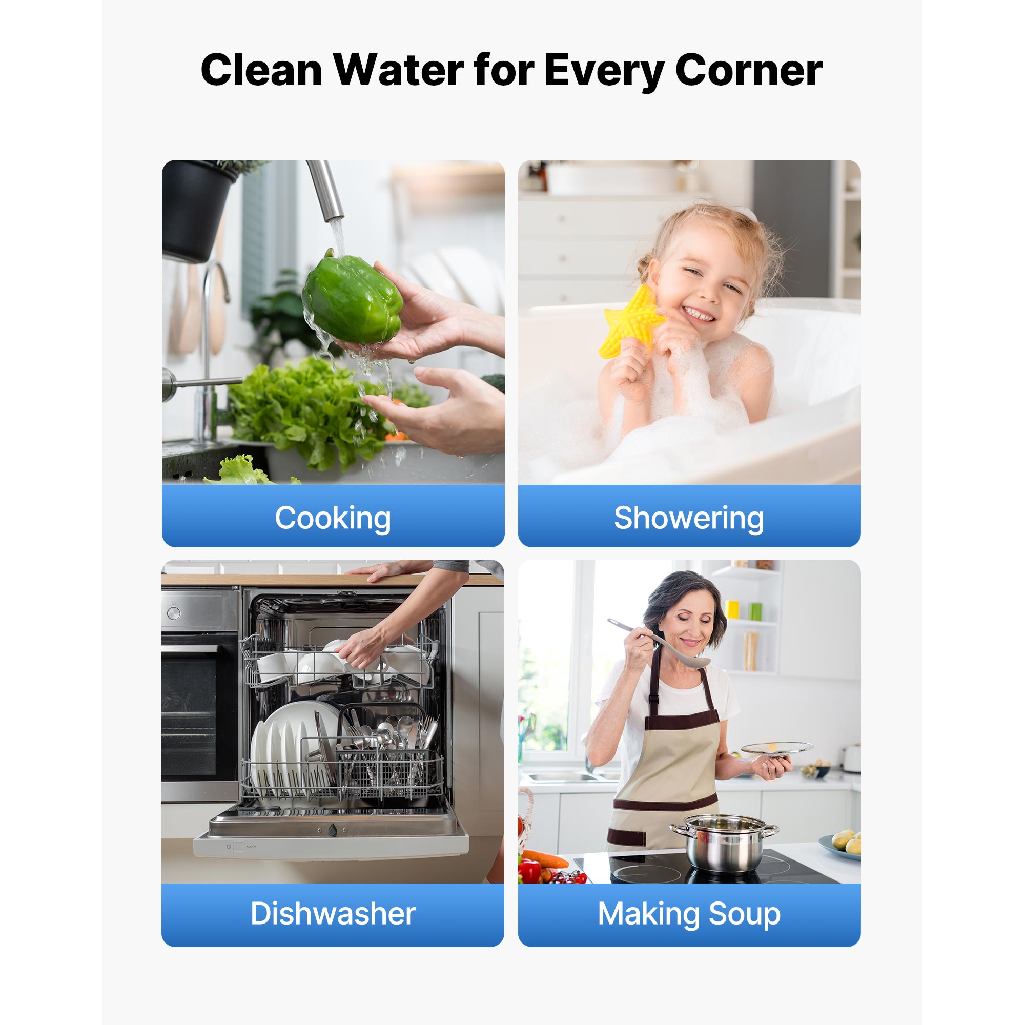 VEVOR Whole House Water Filter System 3 Stage Sediment GAC CTO 4.5in x ...