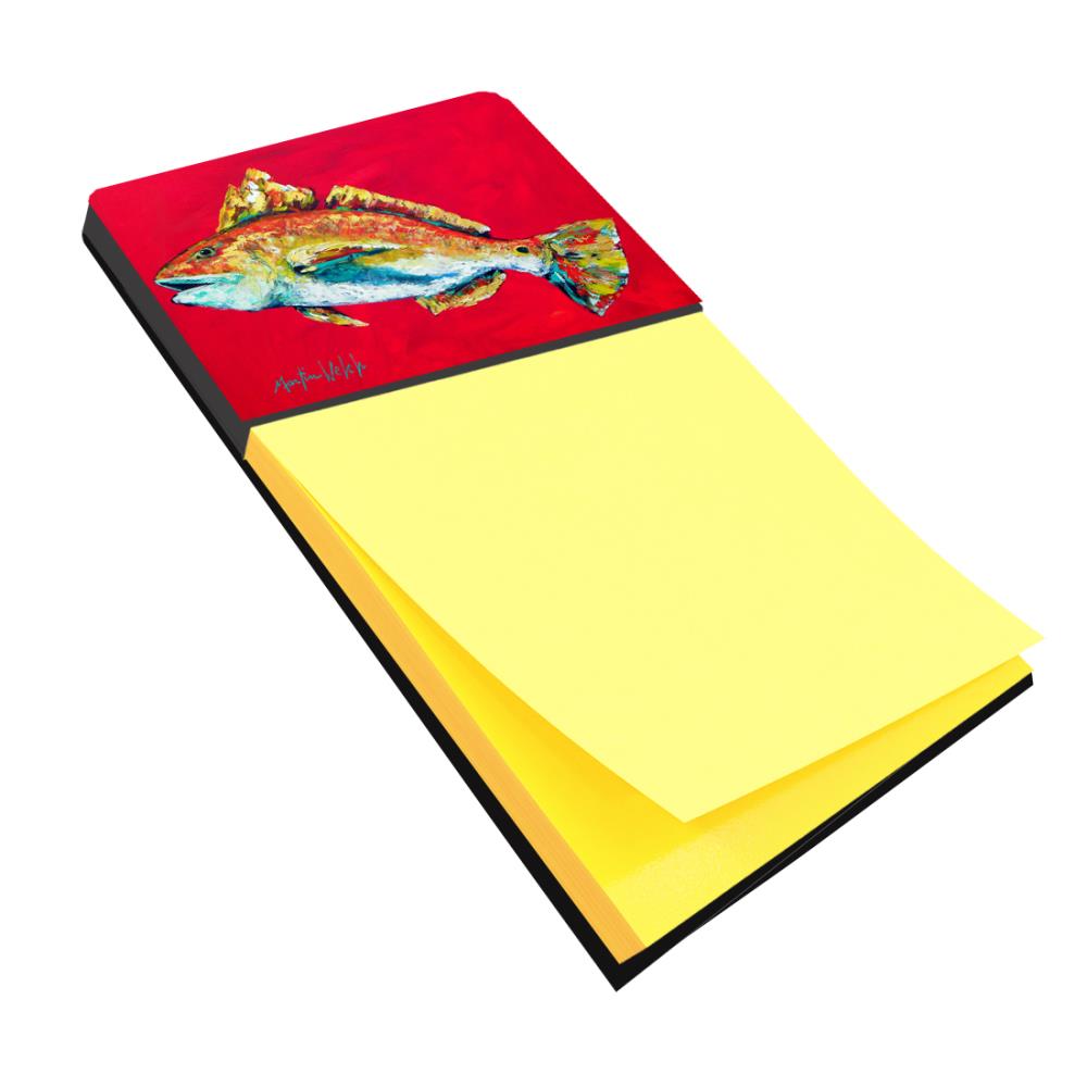 Caroline's Treasures Fish - Red Fish Woo Hoo Refiillable Sticky Note ...