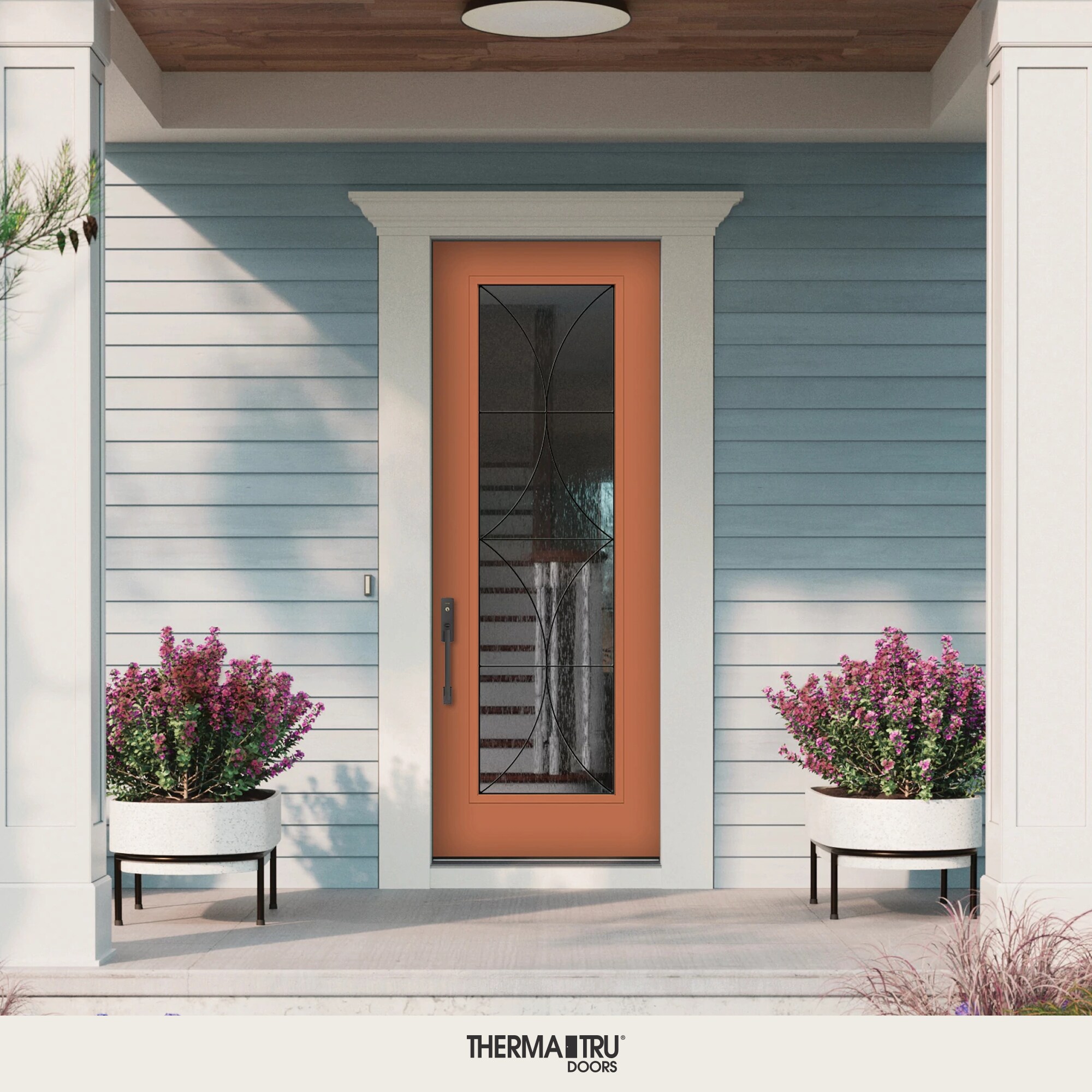 Therma-Tru LATITUDE 36-in x 96-in x 4-9/16-in Fiberglass Full lite Left ...