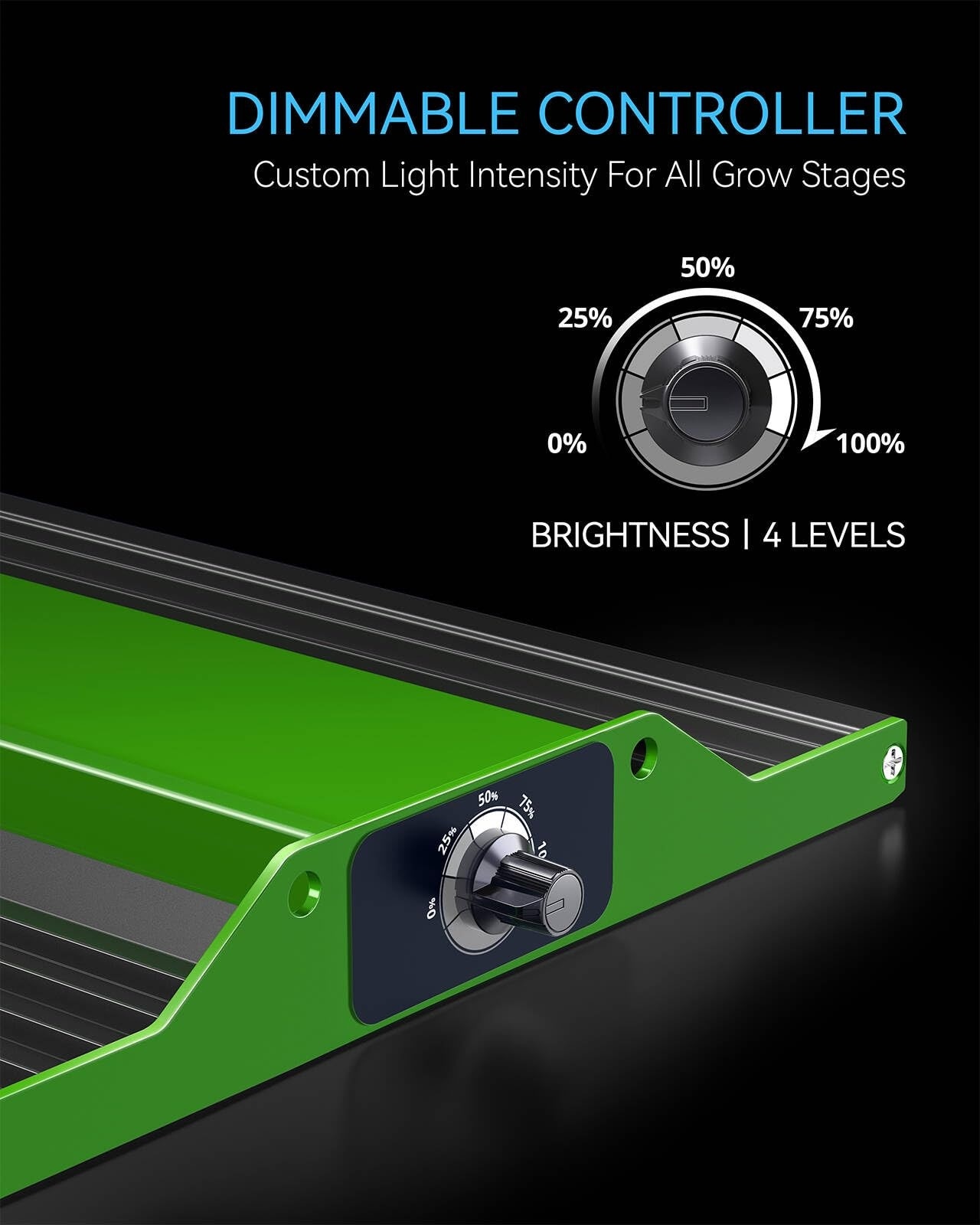 Oyezvary 70W LED Grow Light Full Spectrum Adjustable Brightness for ...