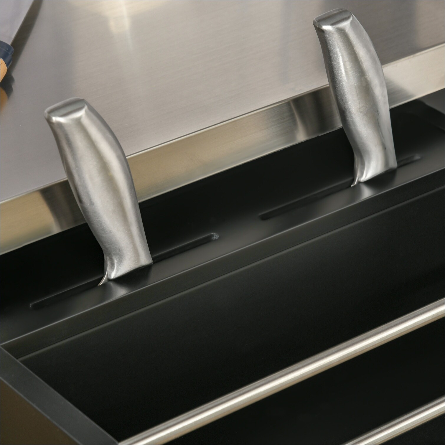 Naturefalls Rolling Kitchen Island with Stainless Steel Top Drawer ...