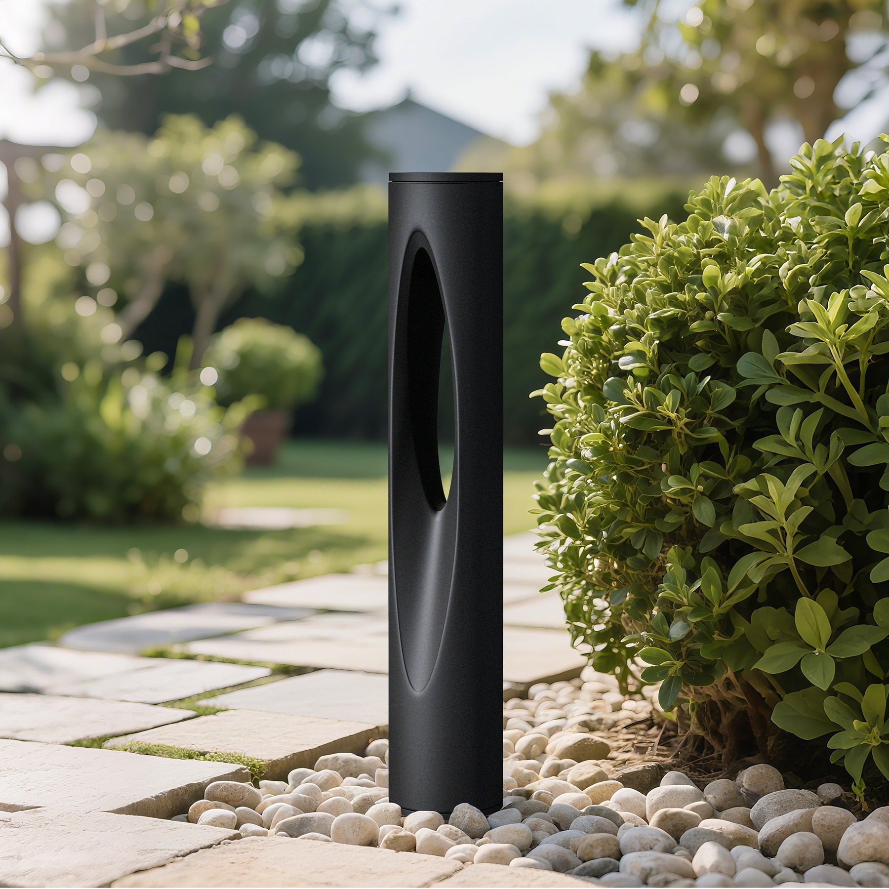 LITTLE TREE Black LED Hardwired Metal Pathway Light Set of 4 Modern ...