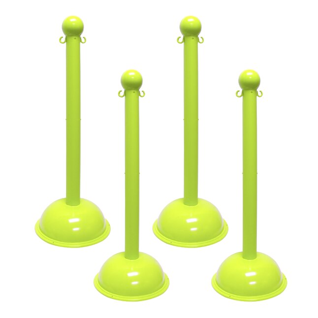 Mr. Chain Safety Green Heavy Duty Stowable Stanchion (4-Pack) in the ... Mr. Chain Safety Green Heavy Duty Stowable Stanchion (4-Pack) in the ...