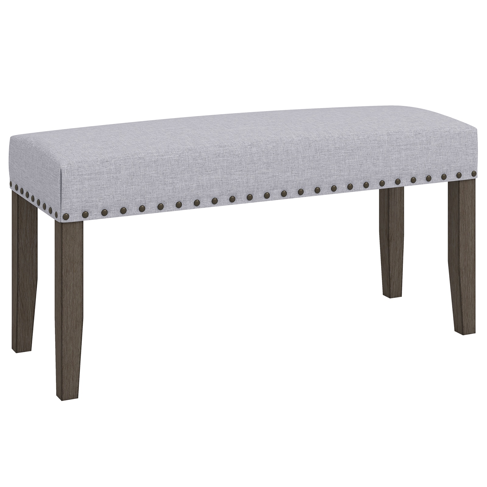 Ayelon Midcentury Gray Storage Bench 42.5-in x 15.5-in x 20-in in the ...