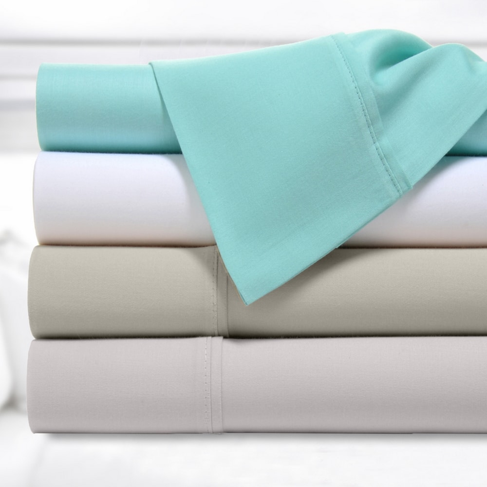 Kathy Ireland King 300 -Thread Count Organic cotton Grey 4 -Piece Bed ...
