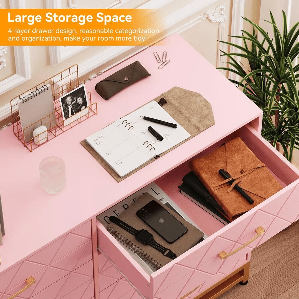 Garvee Modern Dresser with 8 Drawers for Bedroom Large Storage Tower ...