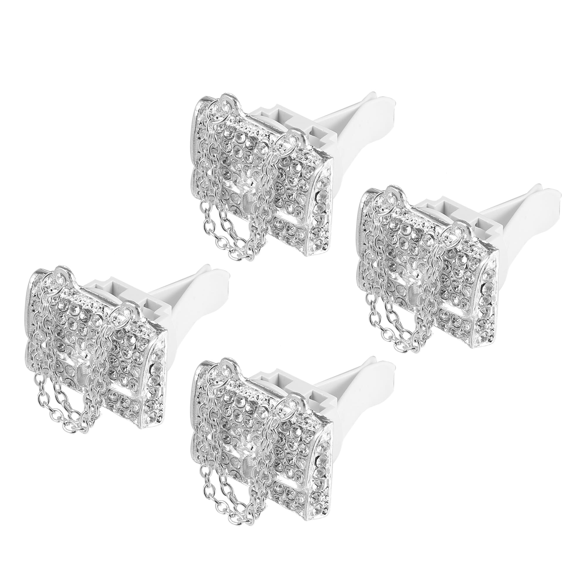 Unique Bargains Car Bag Shape Clips Faux Crystal for Air Conditioner ...