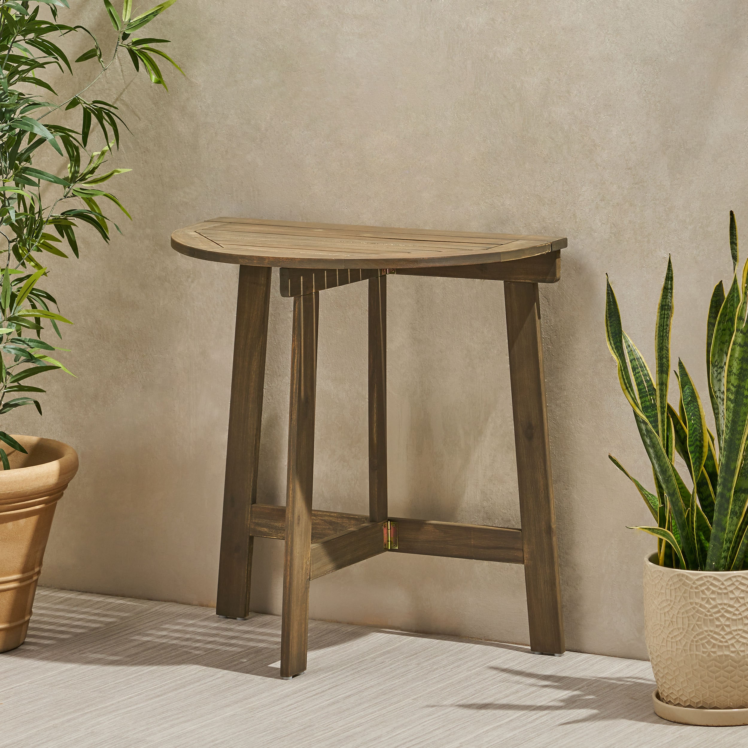 Half circle-Shaped-Table 2-Person Patio Tables at Lowes.com