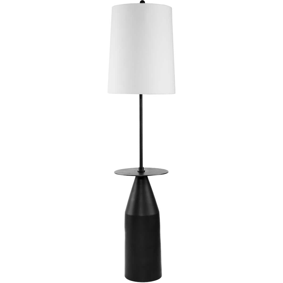 A&B Home 78272-DS Bullet Floor Lamp Black/White in the Floor Lamps ...