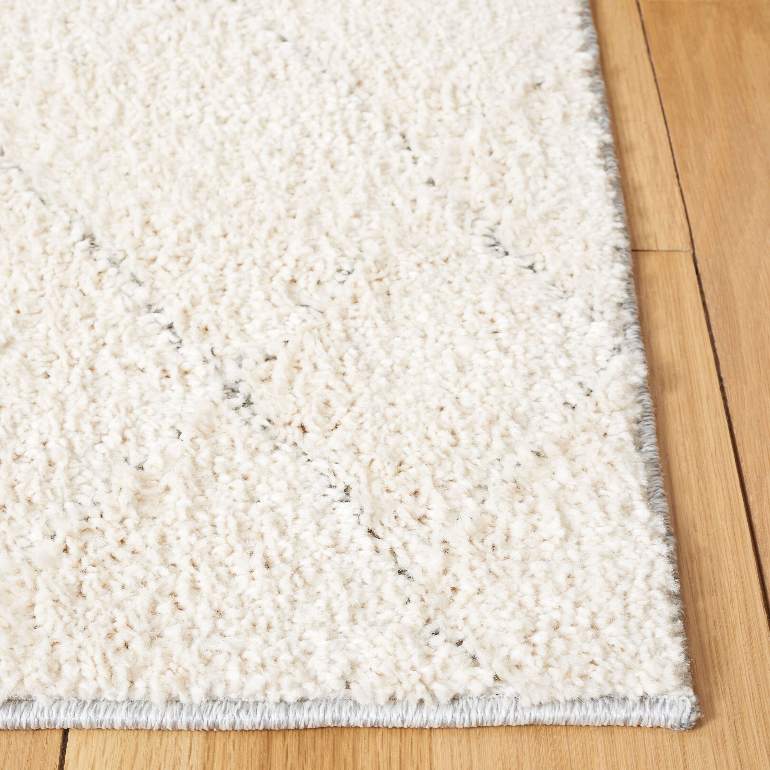 Safavieh Msr Lucia Shag 0727F Light Grey/White 4 x 6 Area rug in the ...
